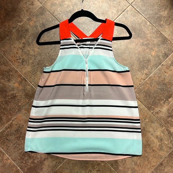 THML | Tops | Thml Zipper Front Tank | Poshmark